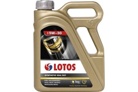 Моторное масло LOTOS SYNTHETIC 504/507 синтетическое, SAE 5W30, 5 л WF ...