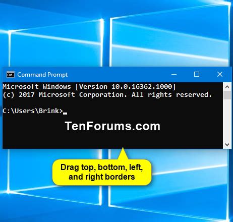 Change Default Console Window Size In Windows Tutorials