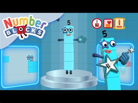 numberblocks mi15 fact file all about numberblock five videos