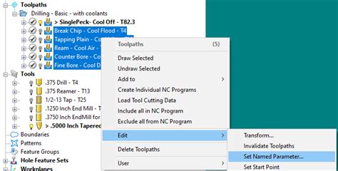 How To Copy Toolpath Parameters To Match The Active Toolpath