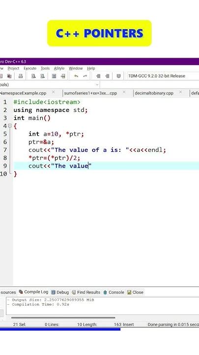 Pointers In C C Cpp Cprogramming Fypシ Viral Reels Fyr Us Usa Cplusplusprogramming