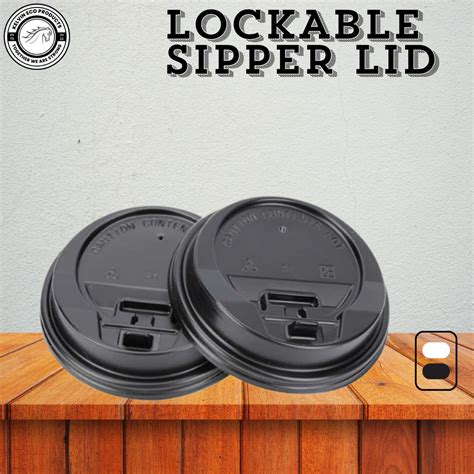 90mm Lockable Sipper Lids Kelvin Eco Products