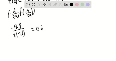 Given The Formula Fx X29 X 11 A Determine The Maximum And The