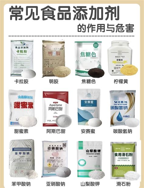 食品安全必知：常见食品添加剂的作用与危害