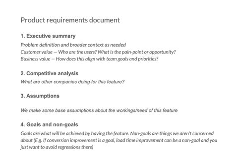 Product Requirements Document Template And Guide Logrocket Blog