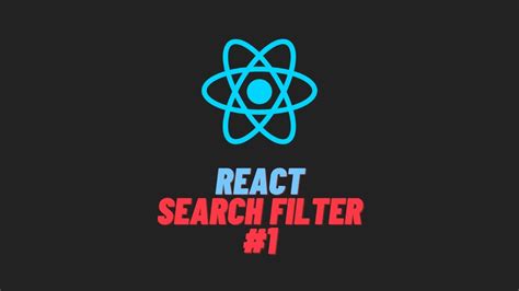 React Context Api Search Filter Pt1 Youtube