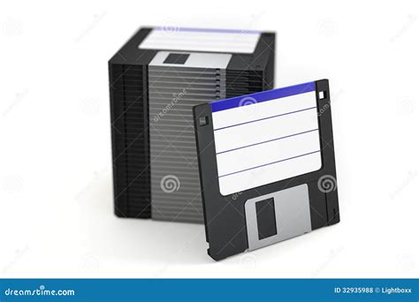 Stack Of Floppy Disks Stock Photo Image Of Object Digital 32935988