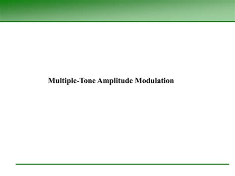 Amplitude Modulation And Problems In Am Ppt