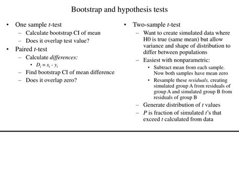 ppt limits to statistical theory bootstrap analysis powerpoint