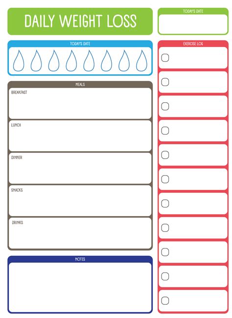 Weight Loss Diary 10 Free Pdf Printables Printablee