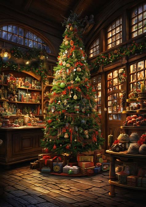 Captivating Seasons A Whimsical Tree Store S Vibrant Cover Of J Stock