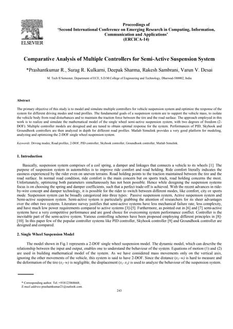 Anti Lock Braking Abs Model Based Design In Matlab Simulink Pdf Physics Science