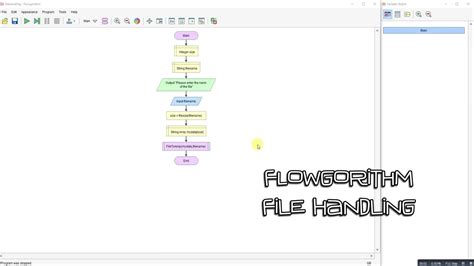 flowgorithm file handling 1 youtube