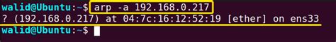 The “arp” Command In Linux 7 Practical Examples