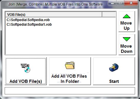 Join Merge Combine Multiple VOB Files Into One Software Download Free Windows 7 0 Softpedia