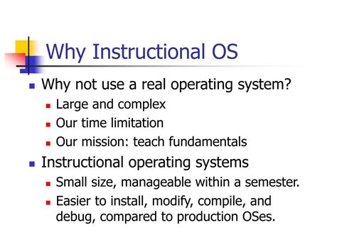 Ppt Using Instructional Operating System To Teach Computer Security