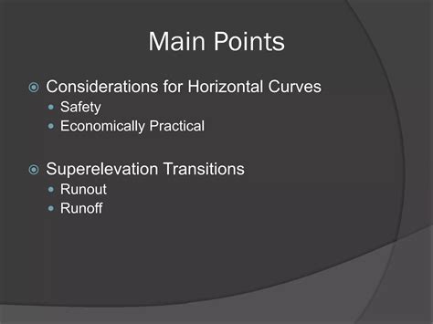 Horizontal Curves Presentation Pdf
