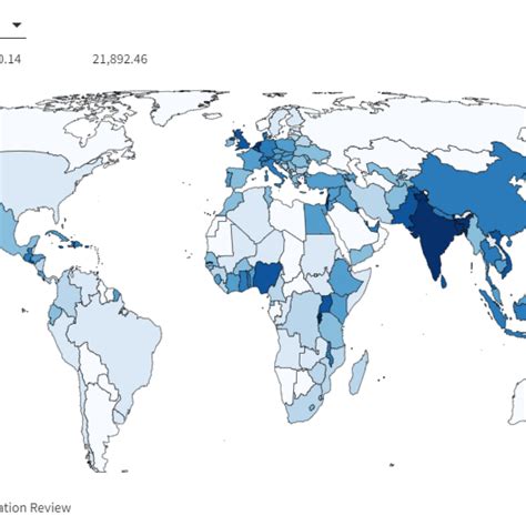 World Population Map Where Is The Worlds Population Distributed Ap