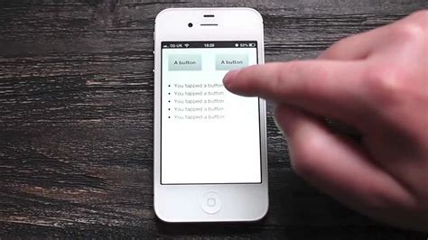 Responsive Button Feedback In Cordovaphonegap Apps Youtube