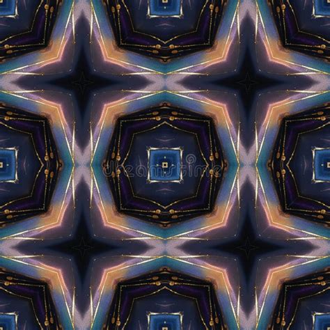 Kaleidoscopic Ornamental Seamless Texture Or Background Seamless Pattern Stock Illustration