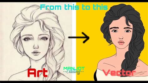How To Make Vector Art From Drawing Tutorial Illustrator YouTube