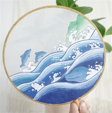 [수업후기]비단부채만들기 민화화실 고운아틀리에 여름 특강 수강생작품 소개 서울 강남 서초동 성인취미미술 화실 남부터미널역 교대역 양재동 역삼동 개포동 내곡동