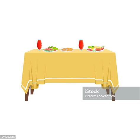 맛 있는 음식과 음료는 흰색 바탕에 두 사람이 벡터 일러스트 레이 션에 대 한 레스토랑 테이블에 귀여운에 대한 스톡 벡터 아트 및 기타 이미지 Istock