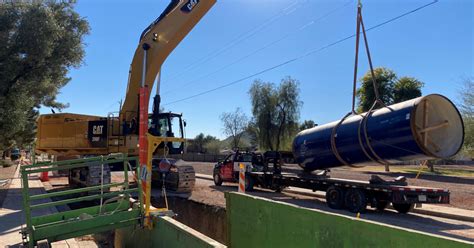 American Spiralweld Pipe Delivers For City Of Phoenix Drought Pipeline American Spiralweld Pipe Delivers For City Of Phoenix Drought Pipeline