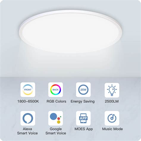 Smart WIFI Ceiling Light Ultrathin Energy Saving RGB Dimmable Lighting LED Lamp Invent Smart