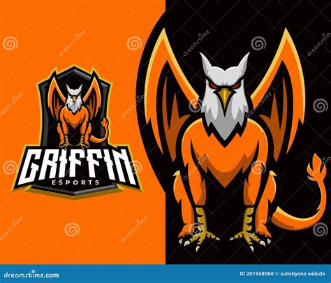 Griffin Mascot Gaming Logo Design Vector 201948060
