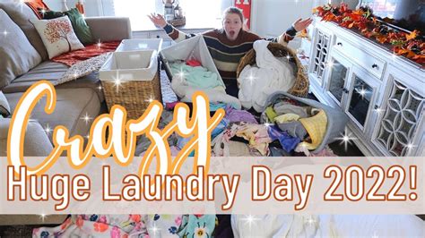 Crazy Huge Laundry Day 2022 Tackling 9 Loads Of Laundry Youtube