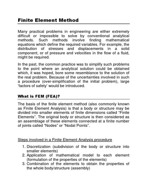 Finite Element Method Pdf Finite Element Method Theoretical Physics
