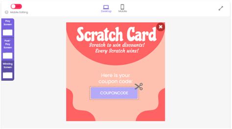Scratch Card Template A Gamified Pop Up That Works Poptin Blog