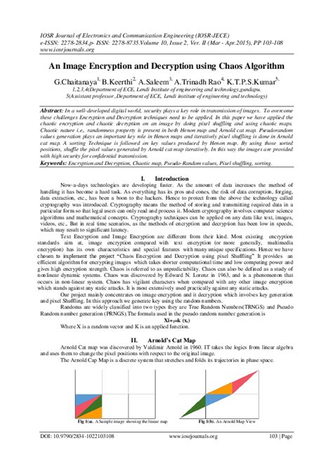 Pdf An Image Encryption And Decryption Using Chaos Algorithm