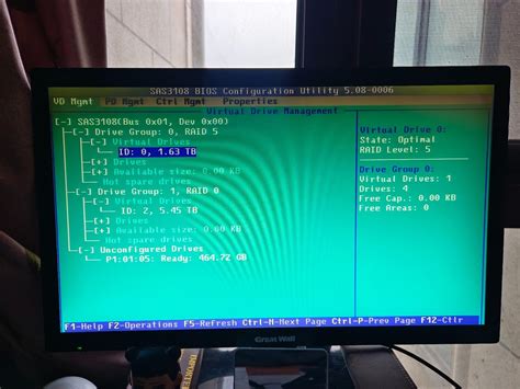 服务器工作站存储 的想法 这是 sas3108 bios 配置工具界面，新增展开的操作菜单各项含义如下：create virtual