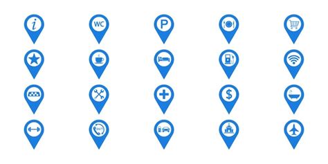 Premium Vector Map Marker Pointer Icon Set Point Tag Mappin Place Marker Vector Set