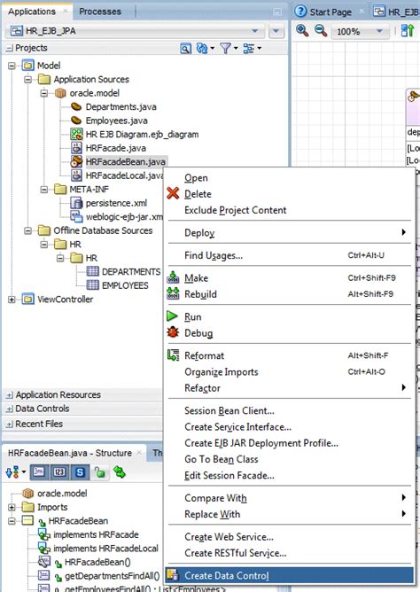 Oracle Jdeveloper 12c 1213 Tutorials Building A Web Application