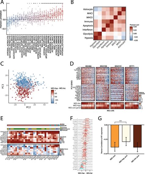 Three Mes States Of Gbm A Boxplots Show The Pearson Correlations Of