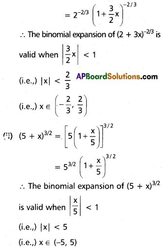 Inter 2nd Year Maths 2a Binomial Theorem Solutions Ex 6b Ap Board