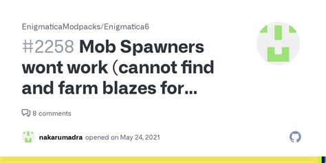 Mob Spawners Wont Work Cannot Find And Farm Blazes For Advancement · Issue 2258