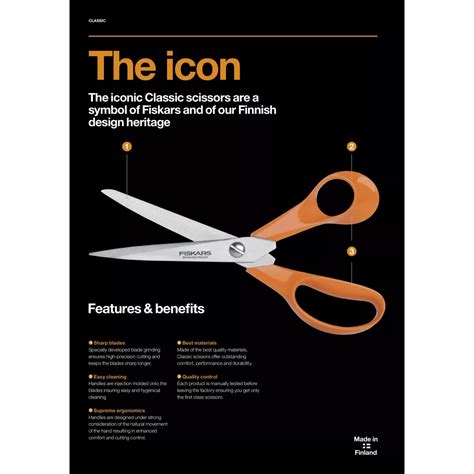 Fiskars Classic Universal Dressmaking Tailor Scissors Malaysia Scrapbook And Art Products