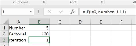 Excel A Non Vba Recursive Factorial Function Stack Overflow