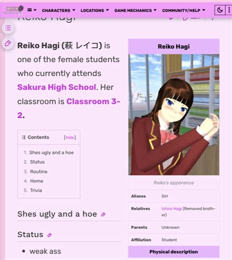 Yall Someone Did This To Reiko Hagi Fandom