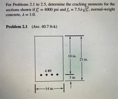 Solved For Problems To Determine The Cracking Chegg