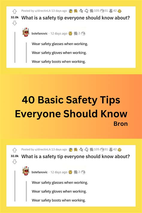 40 Basic Safety Tips Everyone Should Know