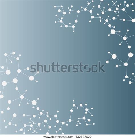Molecule Communication Connected Dots Lines Science Stock Vector Royalty Free 432122629