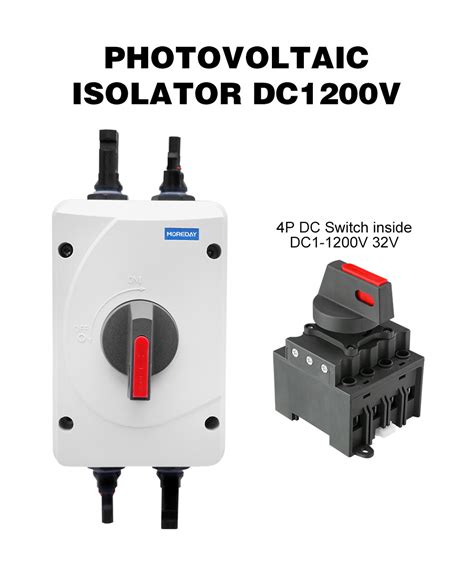 2p 32A 600V 4p 32A 1000V 1200V Changeover Switch Solar PV DC Isolator Switch Disconnector With