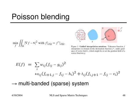 Ppt Non Linear Least Squares And Sparse Matrix Techniques Fundamentals Powerpoint