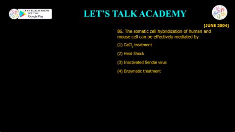 Somatic Cell Hybridization Human Mouse Cells Csir Net Life Science