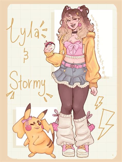 Pikachu Girl Illustration Pokemon Oc Fanart Pokemon Trainers Base